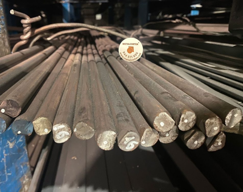 Redondo liso acero corten (S355J2W+AR) - Ferro Corten Balear